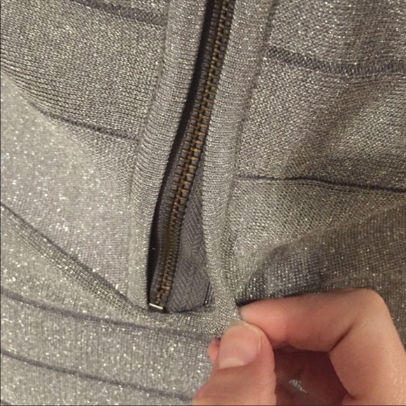 French Connection | Dresses | Silver Bandage Dress | Poshmark